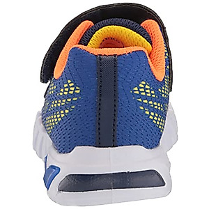 Skechers Kids Boy's Flex-Glow Elite-Vorlo Sneaker, Royal/Orange, 10 Toddler