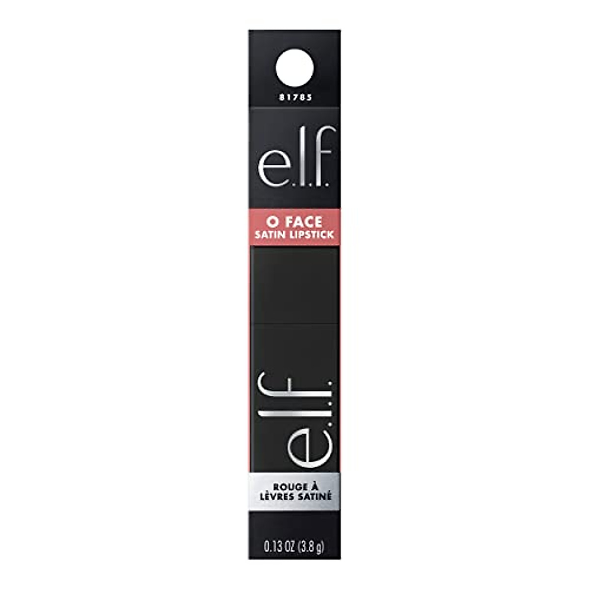 e.l.f. O Face Satin Lipstick, Richly Pigmented, Nourishing & Long-Lasting Creamy Lipstick, Infused With Jojoba, Vegan & Cruelty-Free, Dirty Talk