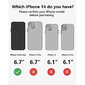 SCORPIFY iPhone 14 Pro Max Case for Magnetic Clear Design, [Non Yellowing] Phone Cover for Men Women, with Tempered Glass Screen+Camera Lens Protector, [Compatible with MagSafe] Slim Bumper, Clear