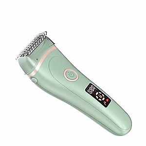 Electric Razor for Women, Hair Removal for Women 2 in 1 Wet & Dry Painless Rechargeable for Legs Underarms and Bikini Pop-Up Trimmer (Green)