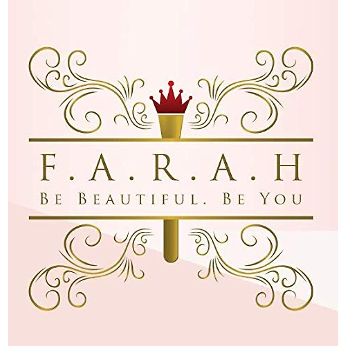 F.A.R.A.H. Z-Tweeze Professional Stainless Steel Dual Ended Precision Tweezers Galaxy Gold Style with Slanted and Pointed Tips