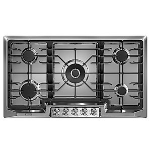 Empava 36" Recessed Gas Stove Cooktop with 5 Italy SABAF Sealed Burner NG/LPG Convertible in Stainless Steel