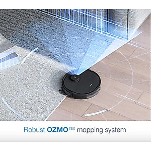 ECOVACS ROBOTICS - DEEBOT T8 AIVI Vacuum & Mop Robot with Advanced Laser Mapping and AI Object Recognition & Avoidance - Black(Renewed)