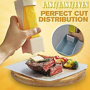 Inventions for Market One Click Stick Butter Cutter with Stainless Steel Blade (Regular Blue) for 1/4 lb butter stick (Not for California, Oregon, or Washington State)