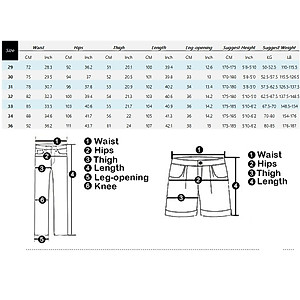 Idopy Men`s Rock Punk Hip Hop Faux Leather Motocycle Pants (32W x 41L, Black)