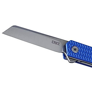 CRKT Ceo Microflipper EDC Folding Pocket Knife: Gentleman's Knife, Everyday Carry, Liner Lock, Aluminum Handle with Deep Carry Pocket Clip 7083