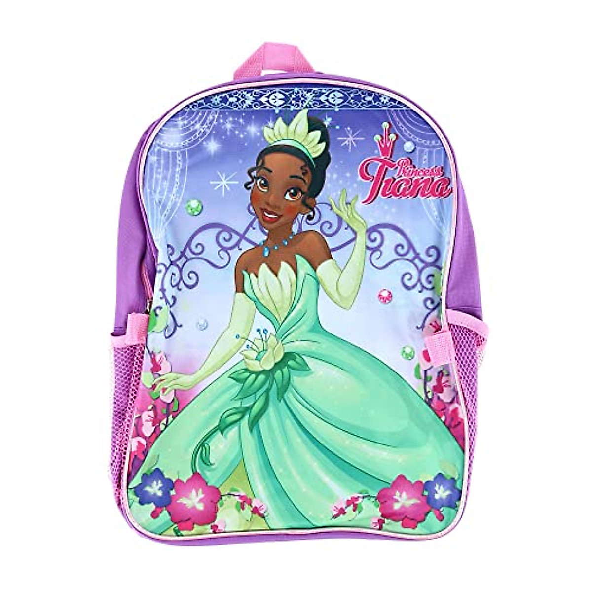 Princess Girl's Tiana 16" Backpack W/ Detachable Lunch Box