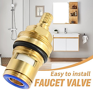 UOIENRT 013788-45 Cold Ceramic Cartridge Assembly, Replacement for T and S Brass Faucets, Replaces 013788-45