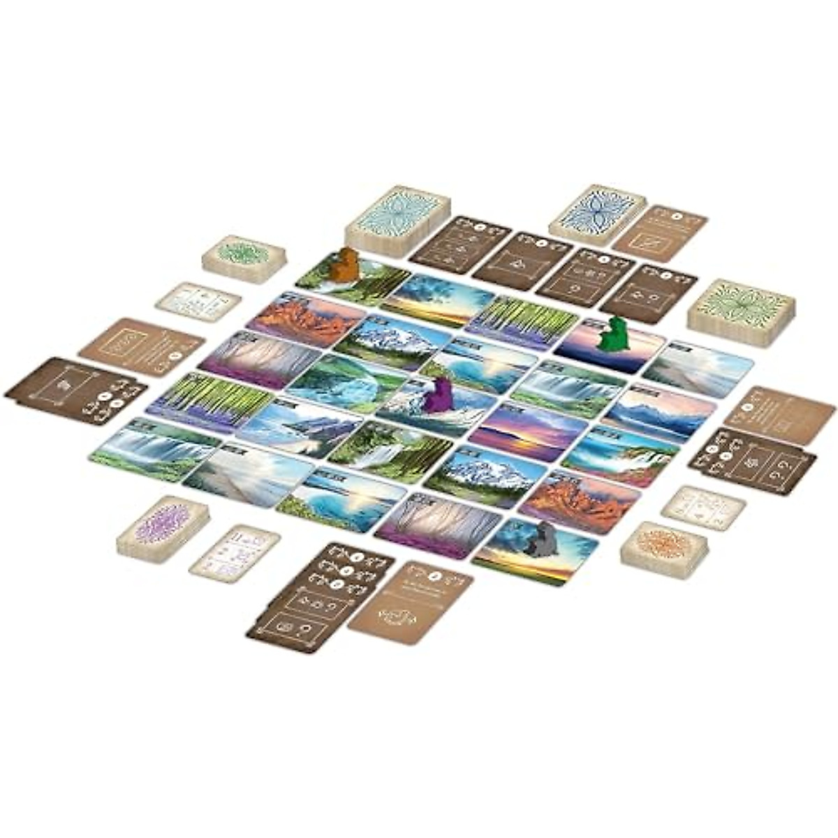 Sunset Over Water Card Game – A Picturesque Game of Painting Landscapes and Exploring Nature by Pencil First Games for 1-4 Players