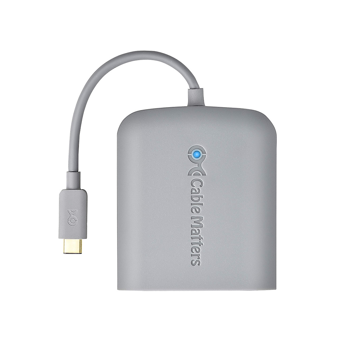 [Works with Chromebook Certified] Cable Matters USB C Hub Multiport Adapter with 4K DisplayPort, 2X USB 2.0, 100Mbps Fast Ethernet, and 60W PD