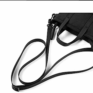 Amazing Pick (Black) Mini Tote Bag for Men Women Small Shoulder Crossbody Cell Phone Bag with Adjustable Shoulder Strap