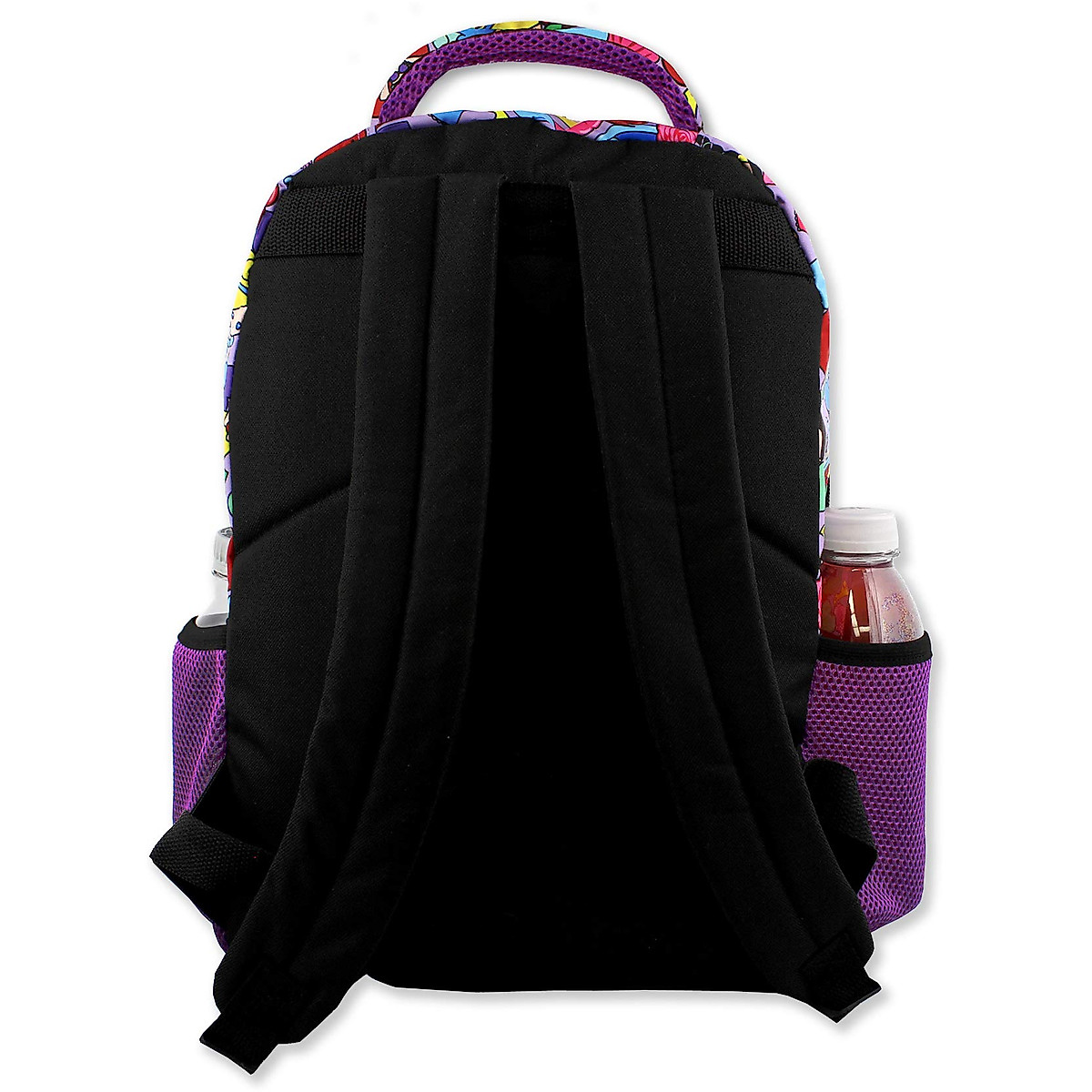 Disney Princess Emoji Girl's 16 Inch School Backpack Bag (One Size, Purple)