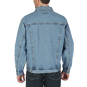 Wrangler mens Rugged Wear Unlined Denim Jacket, Vintage Indigo, 4X-Large US