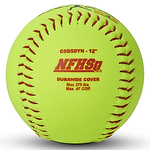 Champro NFHS Synthetic Cover, Red Set (Optic Yellow) (Pack Of 12)