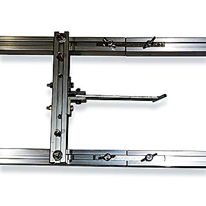 XRKJ Rail Mill Guide System 9 Ft, 3 Crossbar Kits Work with Chainsaw Mill