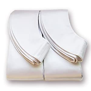 Pack of 6 Plain Blank Satin Graduation Stoles 66''x4.5'' - Finest Regalia Satin Stoles, Fully Lined to Drape Perfectly, White, GS6, Medium