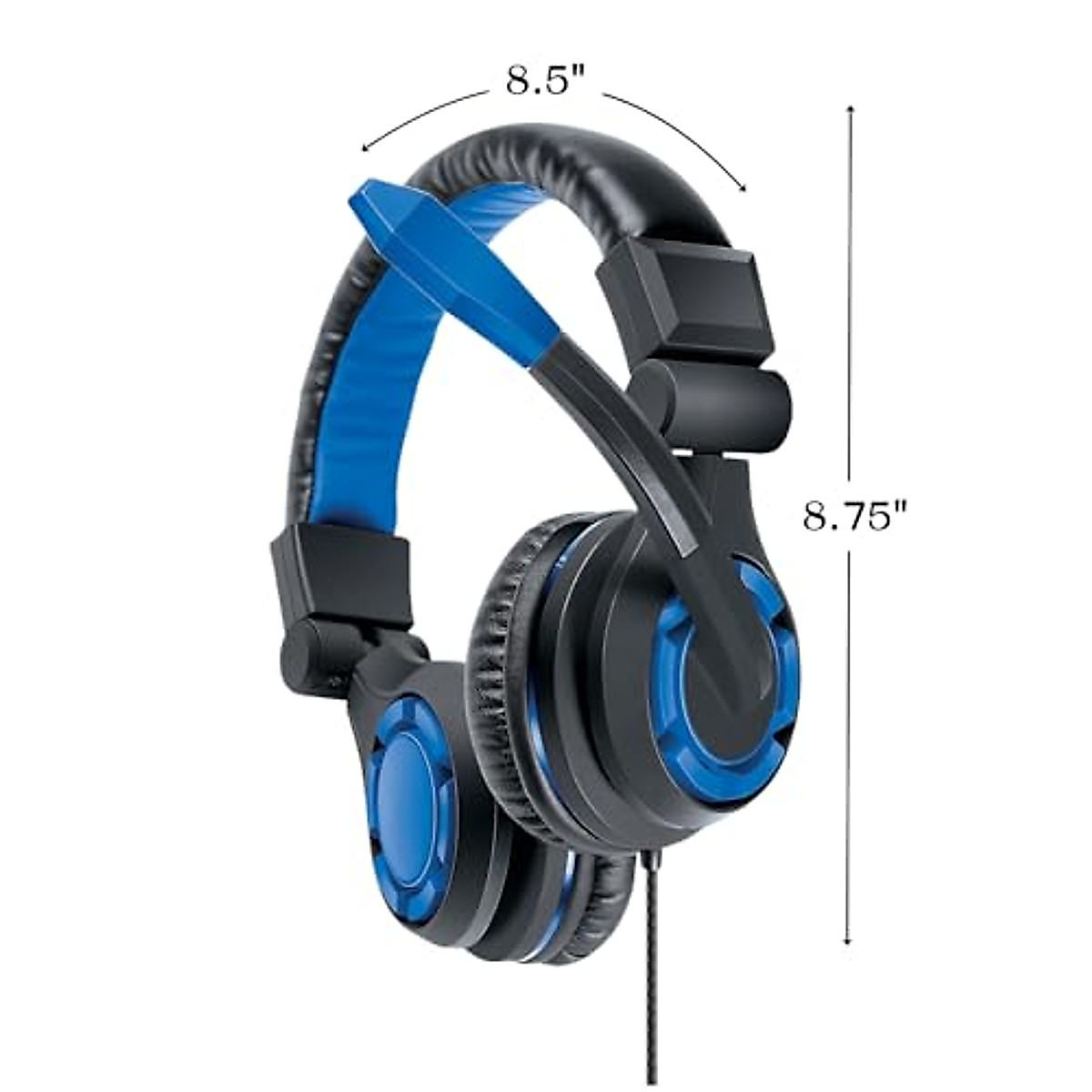 dreamGEAR Grx-340 High Performance, Wired Stereo Gaming Headset for PS5/PS4: 40mm Drivers, Compatible with Xbox One/Series X and S/Switch