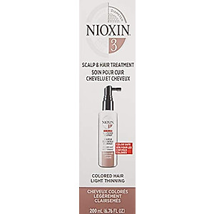 Nioxin System 3 Scalp & Hair Treatment, Color Treated Hair with Light Thinning, 6.8 Fl Oz
