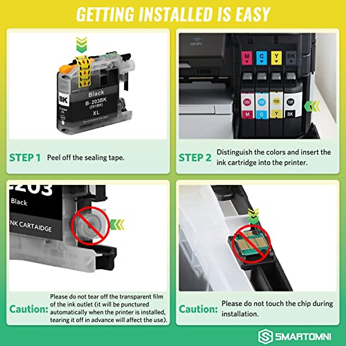 S SMARTOMNI Compatible LC203 LC201 Ink Cartridge Replacement for Brother LC203 XL LC201 XL for MFC-J460DW J480DW J485DW J680DW J880DW J885DW J4320DW J4420DW J4620DW J5620DW J5520DW J5720DW (10 Pack)