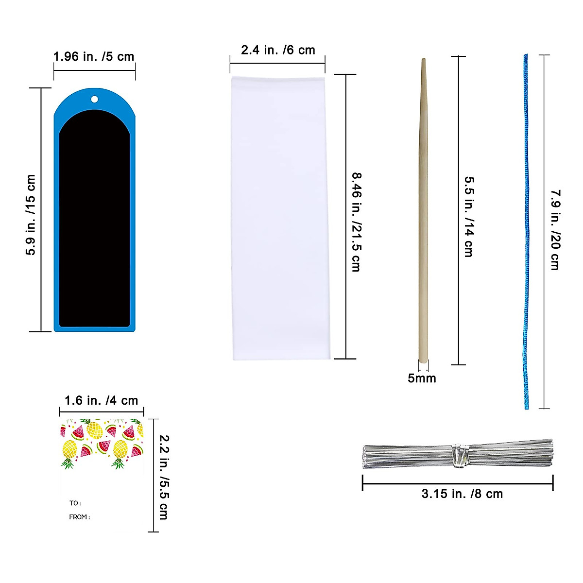 Winlyn 48 Sets 6 Styles Magic Color Scratch Bookmarks Craft Kits Rainbow Scratch Paper Art Sets for Kids Students Party Favors DIY Bookmarks Bulk with Scratching Tools Ribbons for Classroom Activities