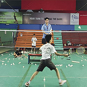 DOURR Badminton Tournament Net with Rope Cable (20 FT x 2.5 FT) (with Nylon Rope Cable)