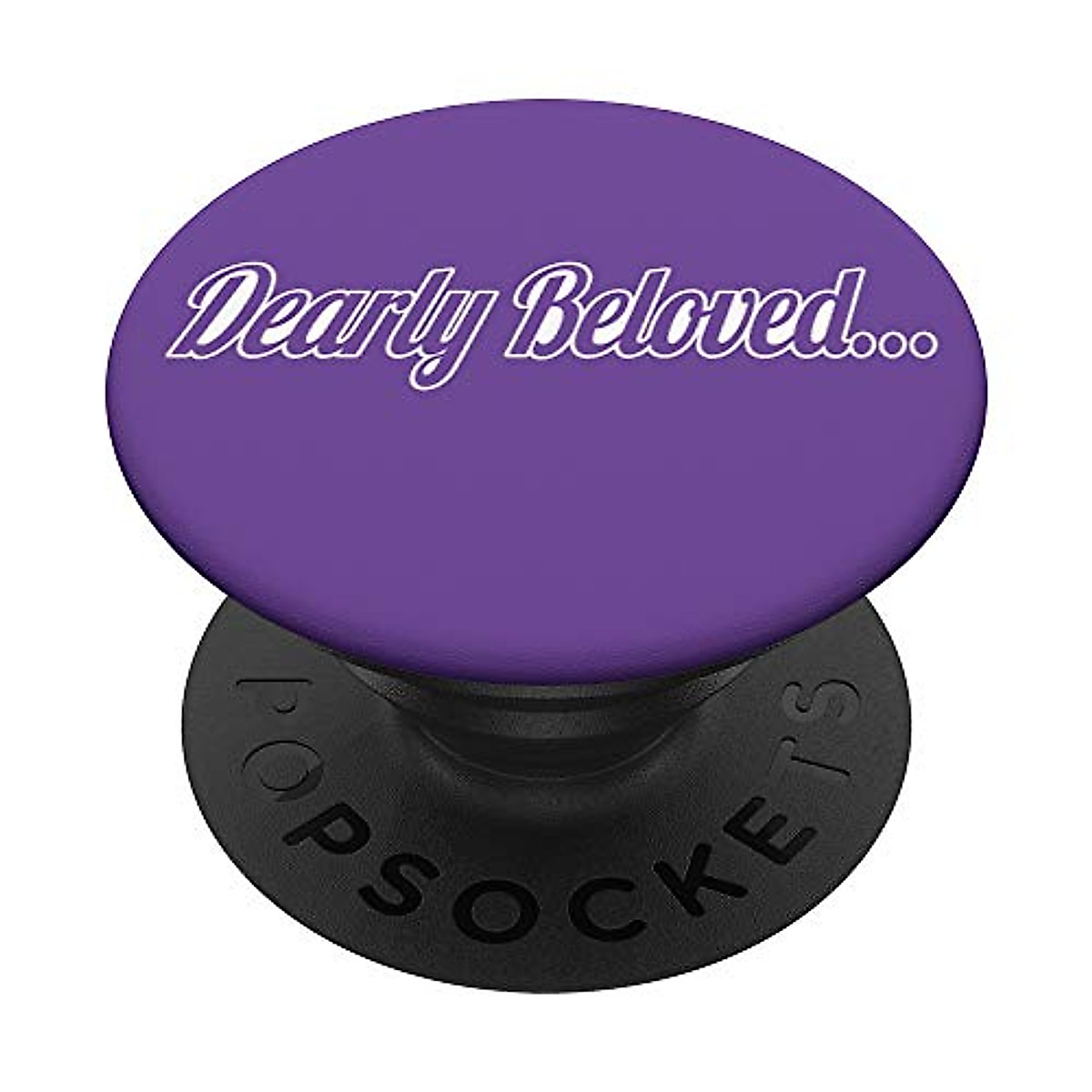 Dearly Beloved Purple 80s Retro 1980s Fun in the Eighties PopSockets PopGrip: Swappable Grip for Phones & Tablets