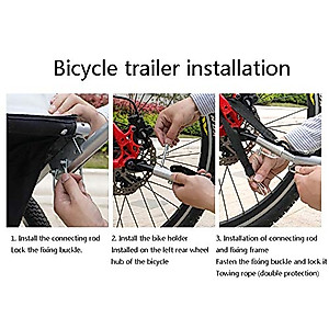 JAOK Universal Bicycle Trailer Hitch，Bike Trailer Coupler Attachment Hitch Quick Release Steel Linker Connector for Child Pet Cargo Bike Trailers