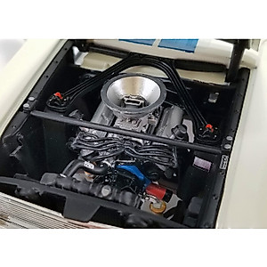 1965 Shelby GT 350R #7 "Stirling Moss White with Blue Stripes Limited Edition to 516 Pieces Worldwide 1/18 Diecast Model Car by Acme A1801814