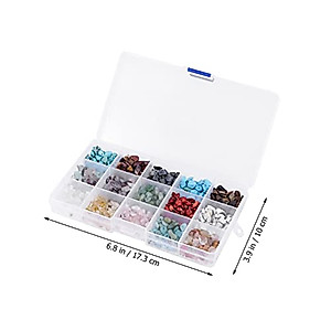 COHEALI Ornament Kits Set Decorative Beads Gem Beads Beads Crystal Beads Heart Charm Jewelry Making Findings Natural Beads Kit Hallow Bead DIY Beads Suite Gemstone Beads Beadwork Tibet