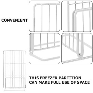 Cabilock 1 Set Refrigerator Dividers Shelf Dividers Closet Organizer Wire Partition Freezer Divider Clothes Wardrobe Separators for Closets, Cabinets, Bedroom, Kitchen, Office