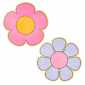 24 Pieces Retro Hippie Paper Cutouts for 60s Hippie Decorations for Party, Groovy Classroom Decor (7.9 in)