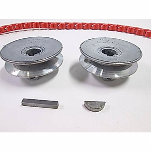 Craftsman Table Saw Belt & Pulley Kit with 2 1/2" Pulleys, Keys, & Fenner PowerTwist