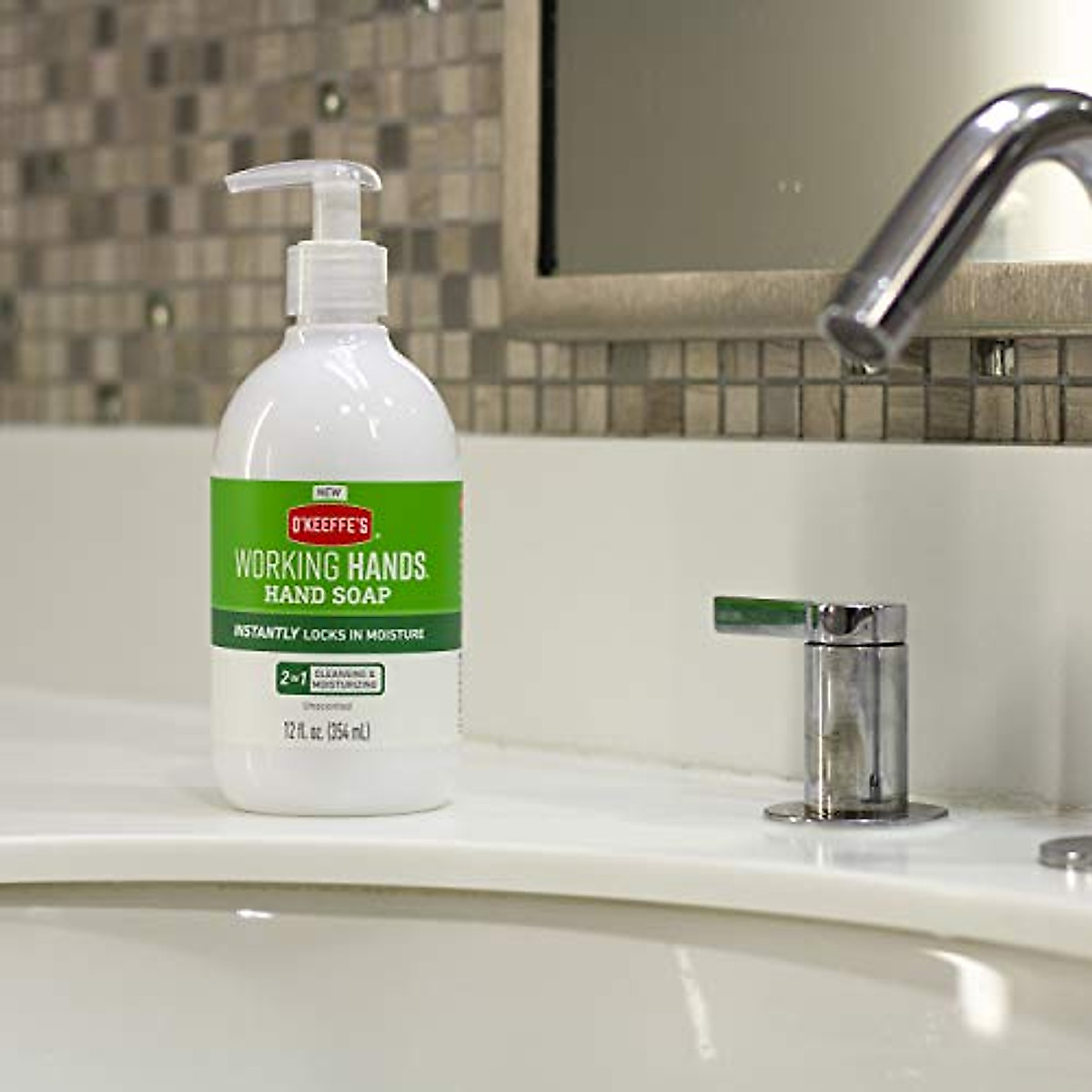 O'Keeffe's Working Hands Moisturizing Hand Soap; 12 oz Pump; Unscented; (Pack of 2)