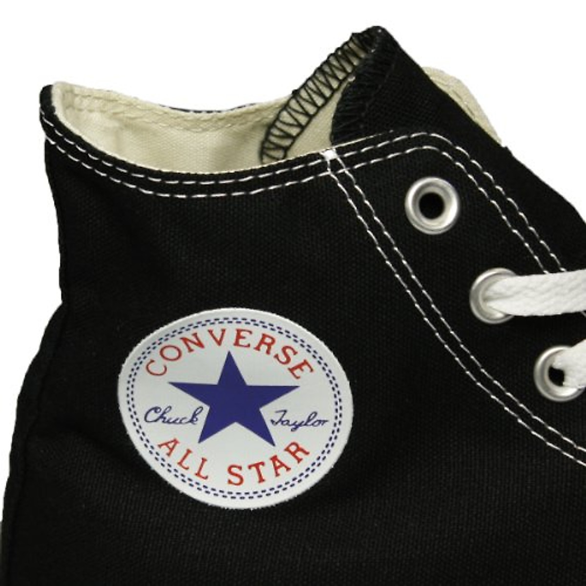 Converse Chuck Taylor All Star Canvas High Top,Black/White, 9 Women/7 Men