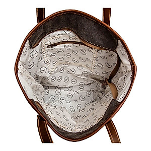 Myra Bag Western Leather Tote Bag for Women - Shamshat
