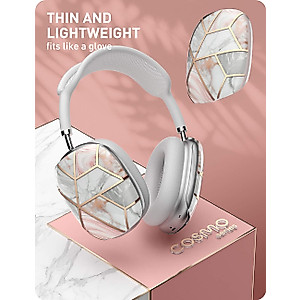 i-Blason Cosmo Case Designed for Airpods Max Headphones, Protective Stylish Earpads Case Cover Compatible with Apple AirPods Max, 1 Pair (Marble)