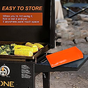 Silicone Griddle Grill Cover for Blackstone, Upgraded Full-edge 28" Heavy Duty Food Grade Mat, Protect Grade from Rodents Insects Debris and Rust, All Season Cooking Protective Cover (28 Inch)