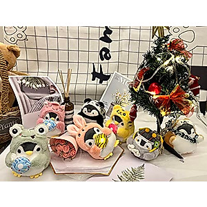 Vitaniya Cute Plush Keychains for Women Small Stuffed Animals,Corgi Penguin,Cute Key ring,Cute Keychains for Backpacks,Kawaii Animals,Christmas Gift.