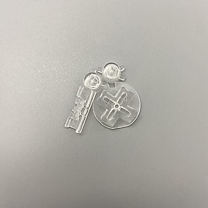 Game Boy Color High Quality Button Set with Matching IR Cover - Clear White
