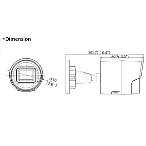Hikvision 6MP IR Fixed Network Bullet Camera DS-2C2066G2-I 2.8mm POE IP67 H.265+ English Version Mini IP Camera