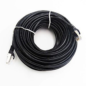 hosecurity Black 60ft Cat5e RJ45 Cat5 Ethernet Network Cable for Routers, Computers,DVR