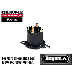 SAM Buyers Products 1306317, 12 Volt Continuous Duty Solenoid, Plastic Case