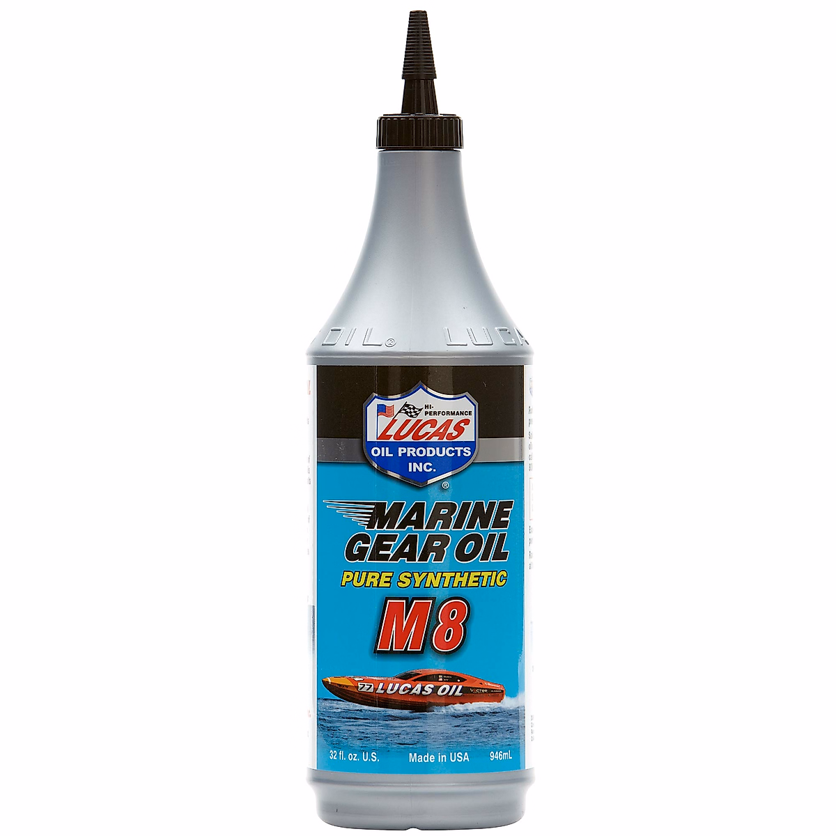 Lucas Oil 10652 Synthetic SAW 75W-90 M8 Marine Gear Oil - 1 Quart