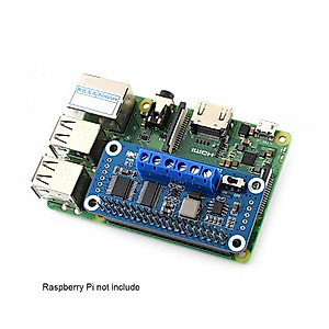 Coolwell Raspberry Pi Motor Driver HAT Onboard Driver TB6612FNG I2C Interface for Raspberry Pi 4B+ 4B 3B+ 3B 2B+ Zero W WH 2 W Stackable Up to 32 This Modules
