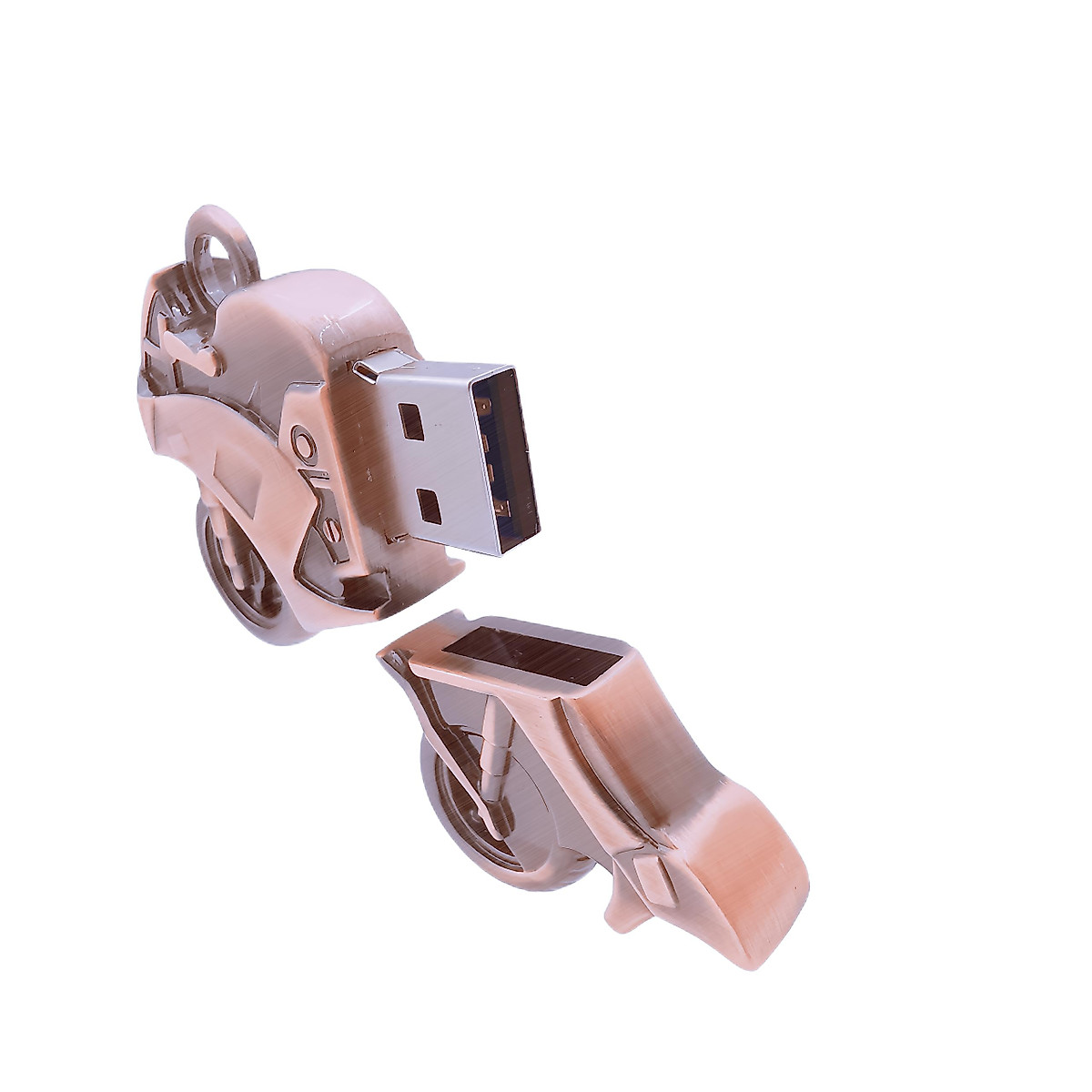 WooTeck 64GB Strong Metal Motorcycle USB Flash Drive Memory Stick Pendrive Copper