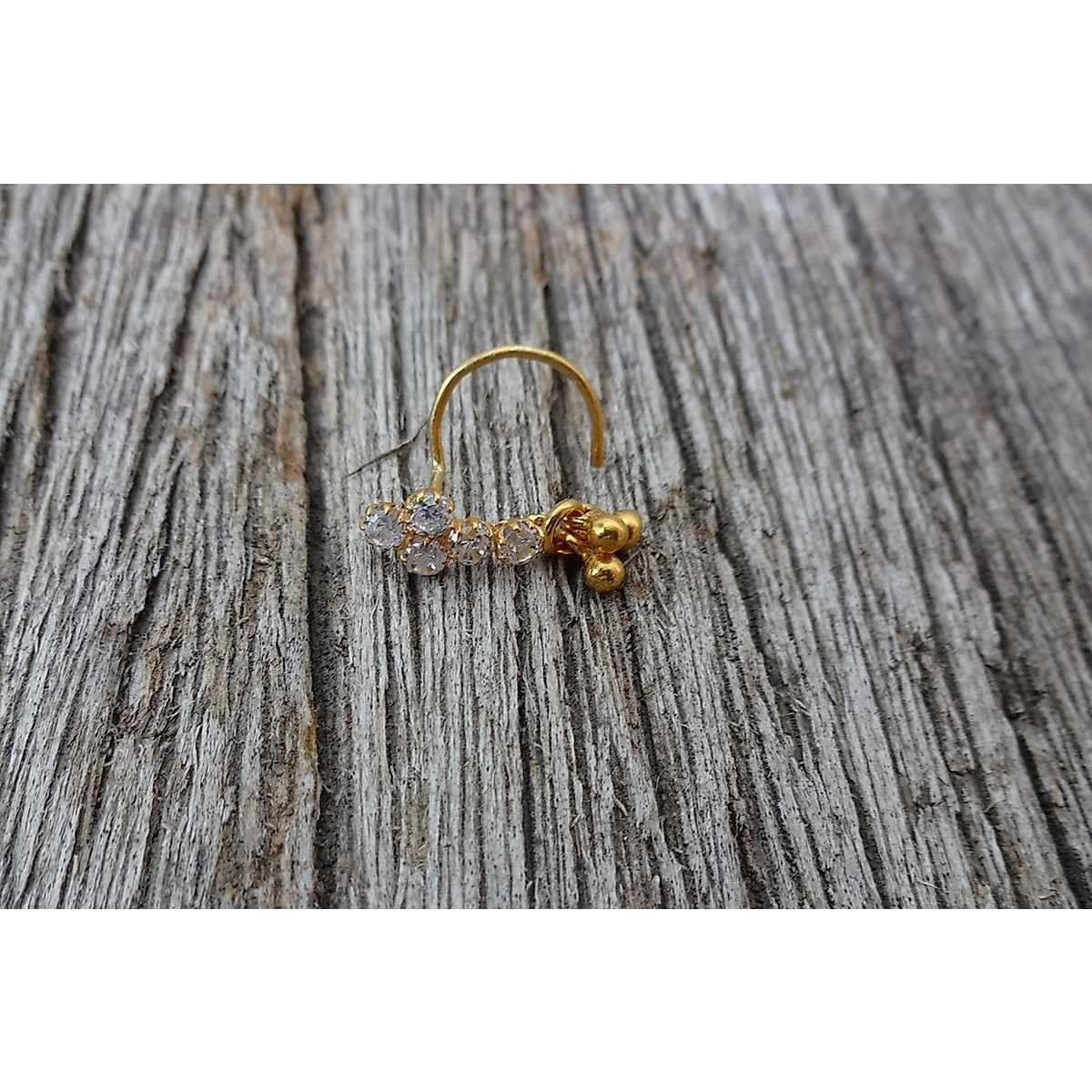 Bell Nose Stud Indian Nose Ring Flower Nose Stud Gold Plated Nose Stud Crock Screw Nose Stud Indian Nose Stud Gold Nose Piercing