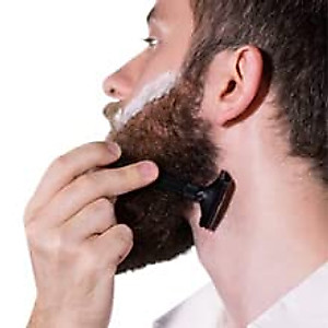 KWAN YEE GOR Adjustable Double Edge Safety Razor with 10pcs German Solingen Stainless Steel Blades,Butterfly Open with Long Handle for Men Black