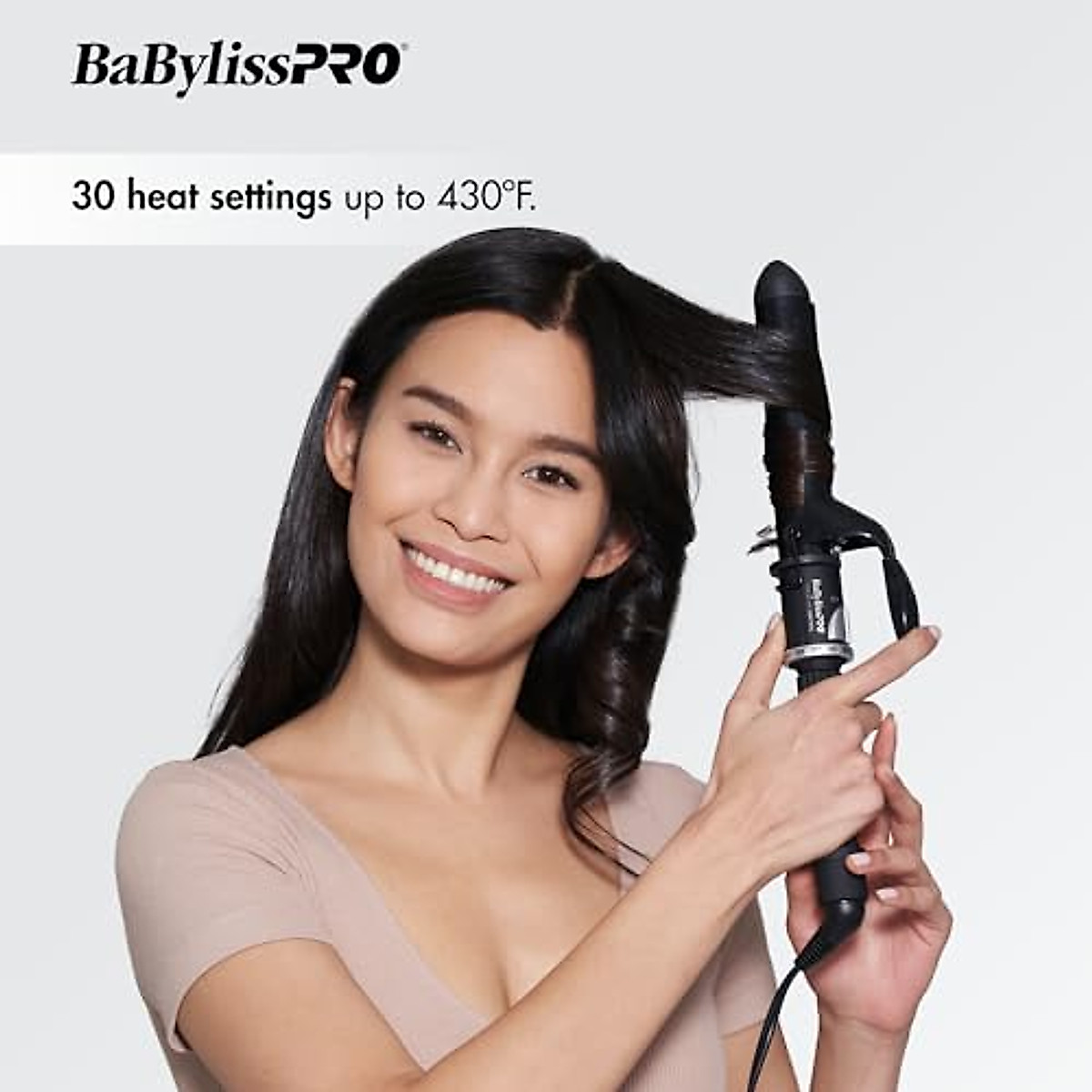 BaBylissPRO Porcelain Ceramic 1 1/4 Inch Curling Iron, Hair Styling Tools & Appliances, BP125S