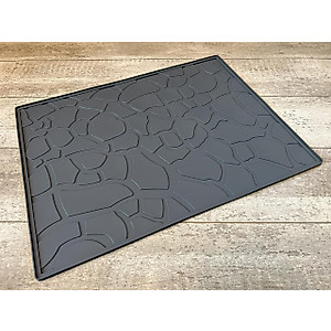 17" x 23" Kitchen Under Sink Waterproof Protection Mat for Cabinets, Drawers and Countertops; Anti-Slip Silicone