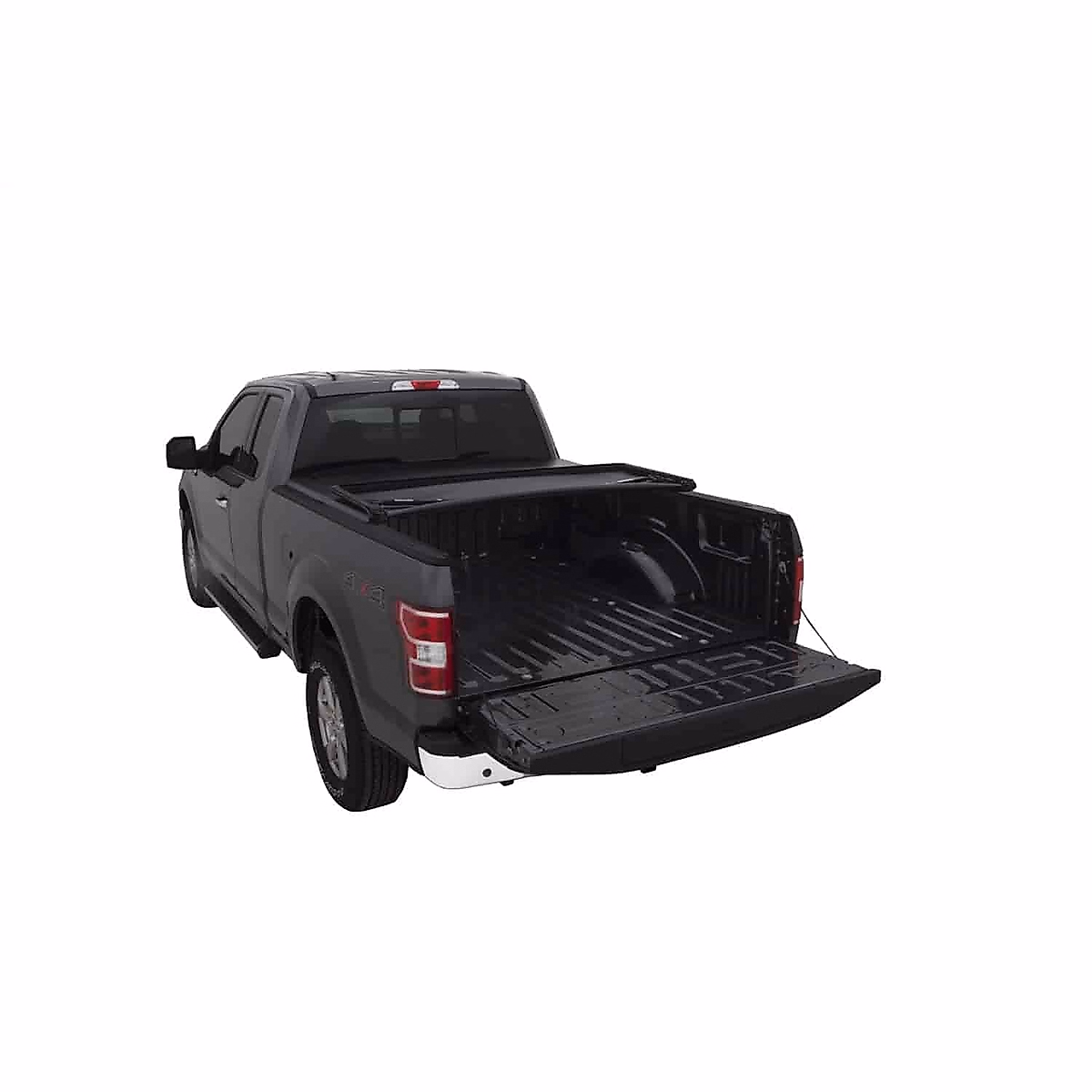 Lund Genesis Tri-Fold Soft Folding Truck Bed Tonneau Cover | 95093 | Fits 2007 - 2013 Chevy/GMC Silverado/Sierra 6' 7" Bed (78.7")
